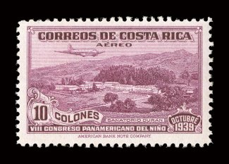 Greatest Costa Rica stamps ever auctioned from the Frederick R. Mayer ...